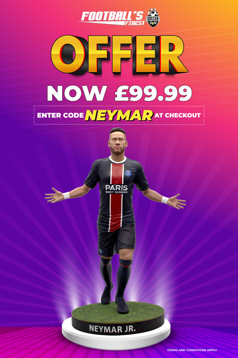 Neymar Jr - Official PSG - Football's Finest 60cm Resin Statue ...